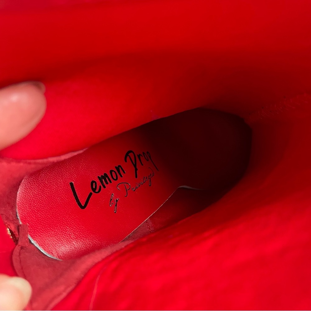 Red Litten Platform Boots Lemon Drop Dolls Kill Nwot … - Gem